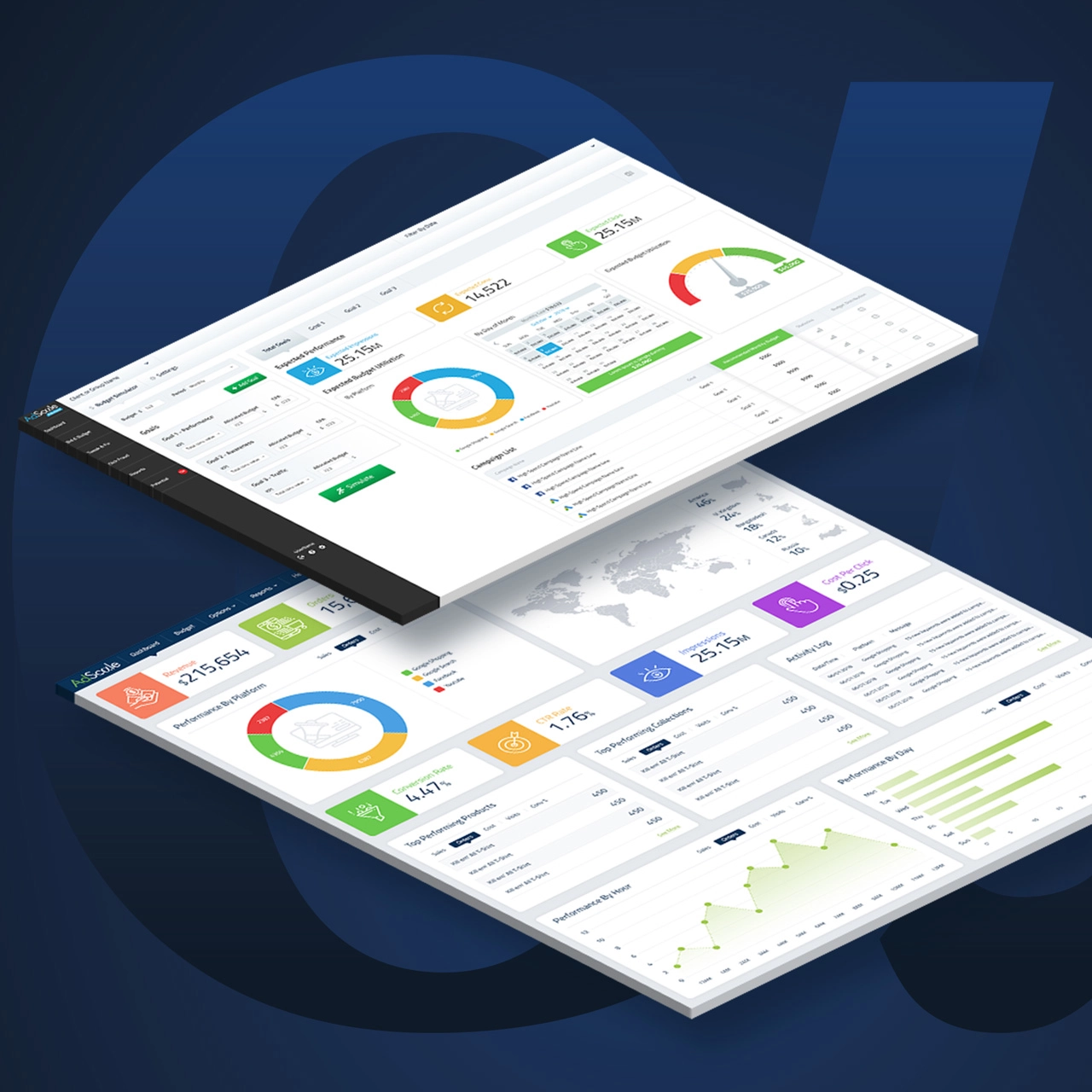 AdScale Platform UI Design | imark image
