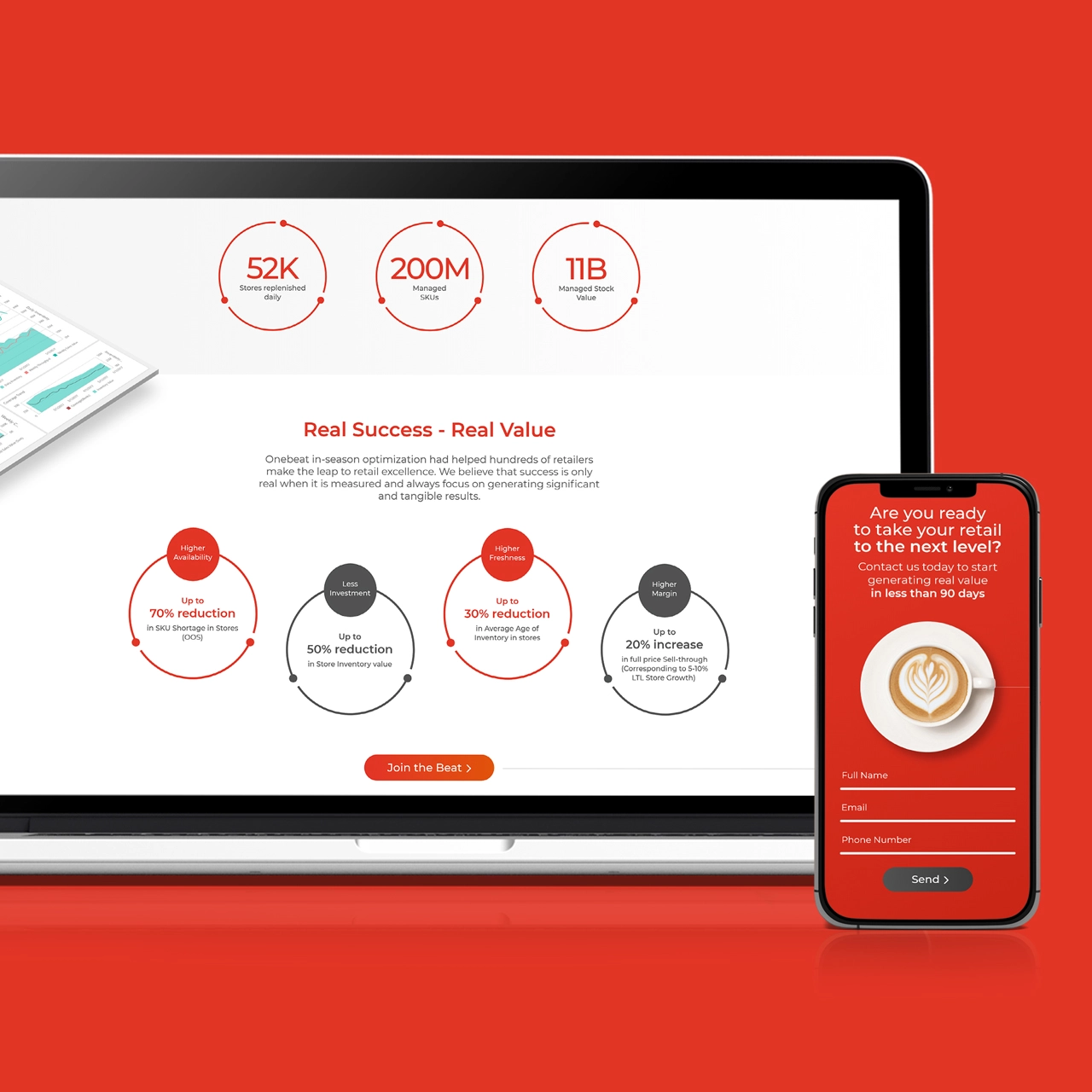 Onebeat Informative Minisite Design | imark image